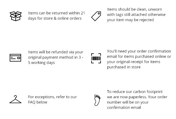 Returns & Refunds | M&Co